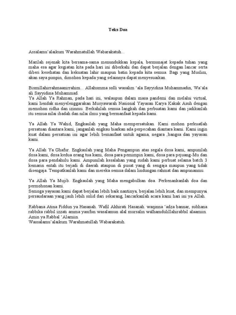 Teks Doa | PDF