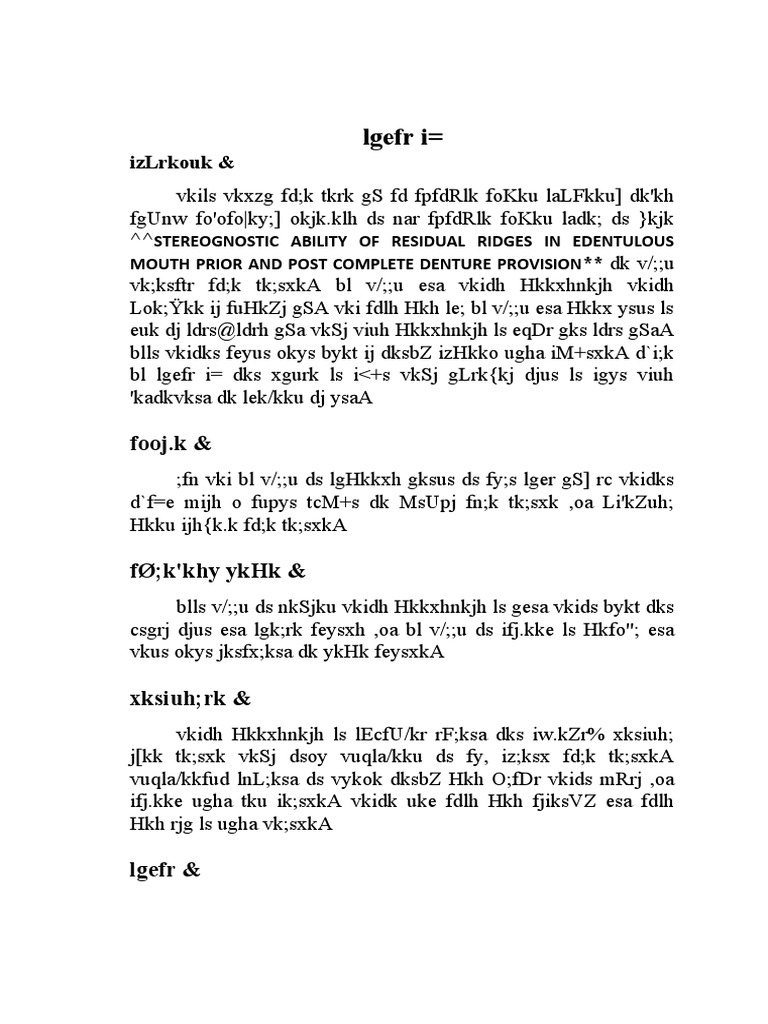 Consent Form Hindi Dental Department Bhu | PDF