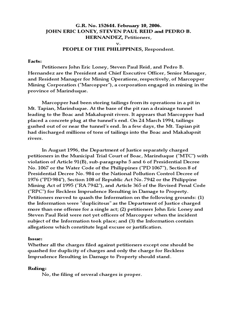 Case No. 11 JOHN ERIC LONEY v. PEOPLE OF THE PHILIPPINES | PDF | Crime & Violence | Crime Thriller