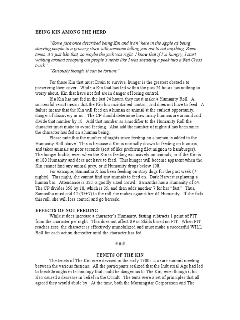 Being Kin and Tenets | PDF | Foods