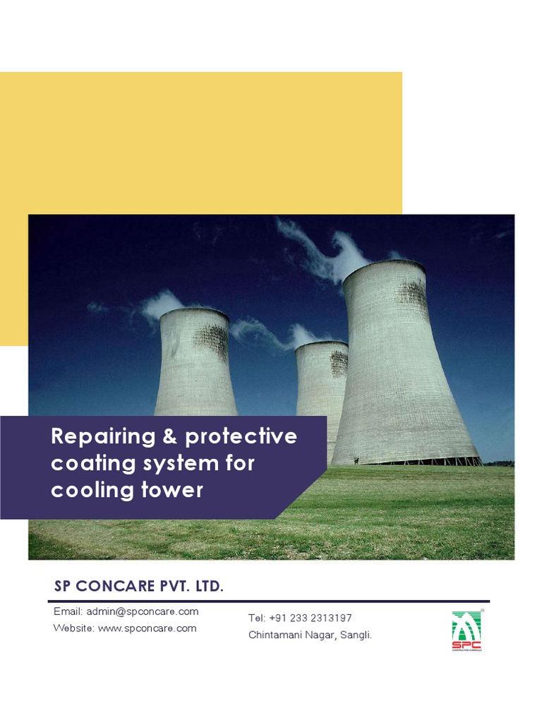 Repairing & Protective Coating System For Cooling Tower: SP Concare Pvt ...