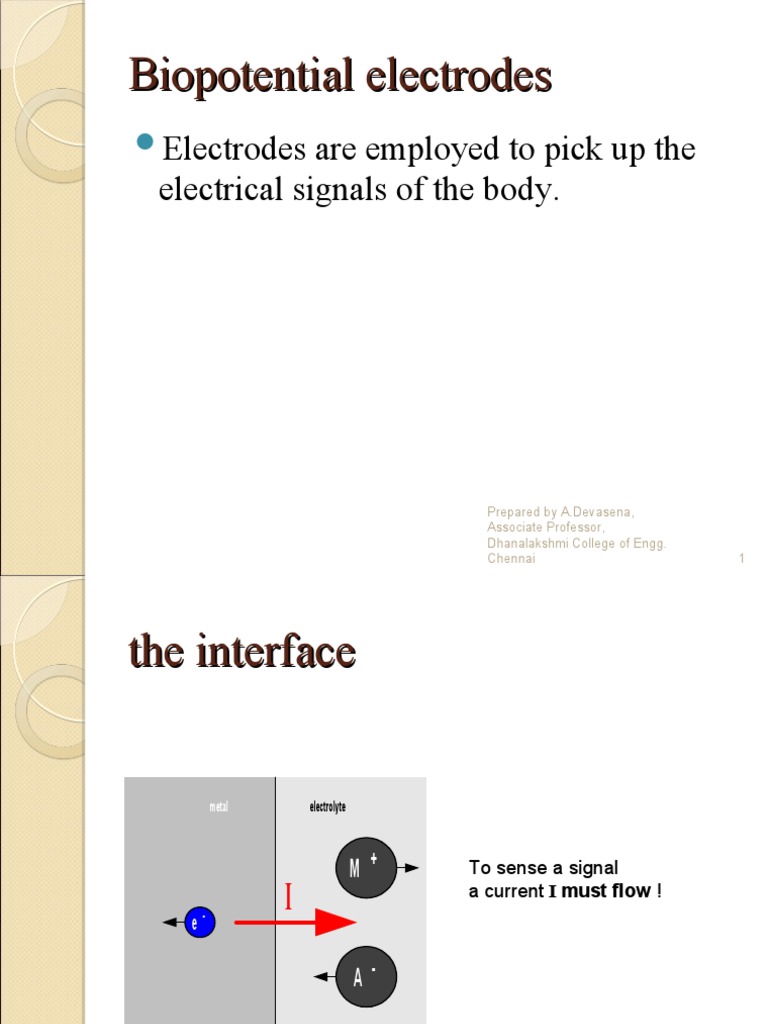 Study of Bio Potential Electrodes | PDF | Physical Chemistry | Electricity