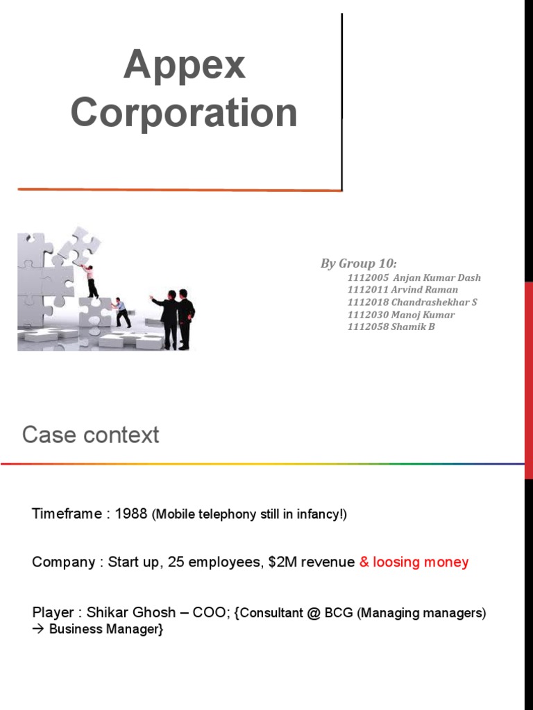 Appex Corporation's Structural Evolution | PDF | Organizational ...