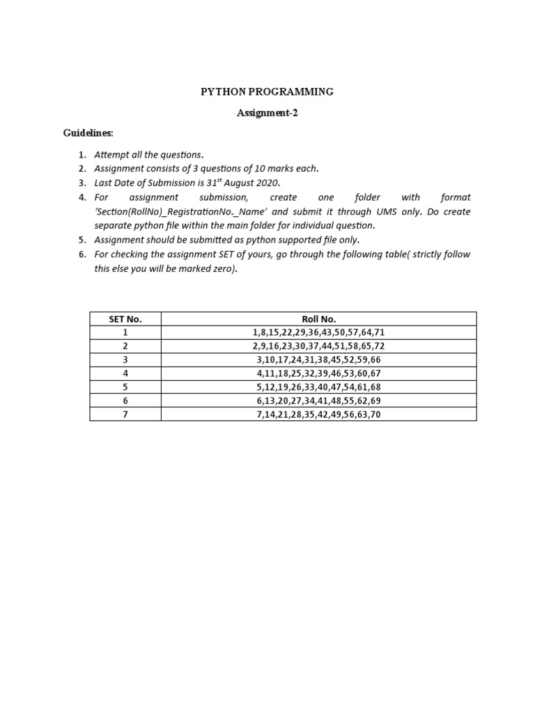 Python Programming Assignment-2 Guidelines | PDF | Parking | Humidity