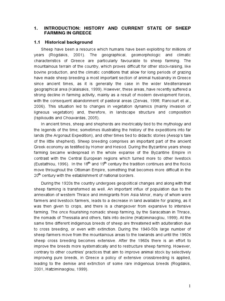 GR Introduction and History | PDF | Sheep | Goat