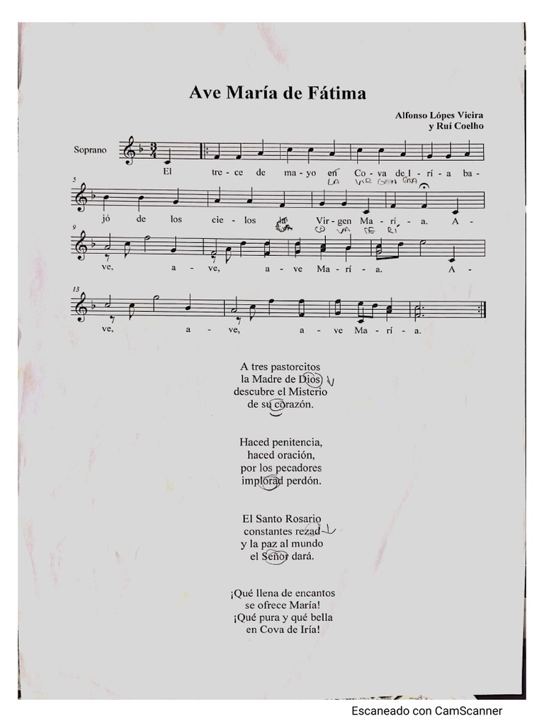 Ave María de Fátima | PDF