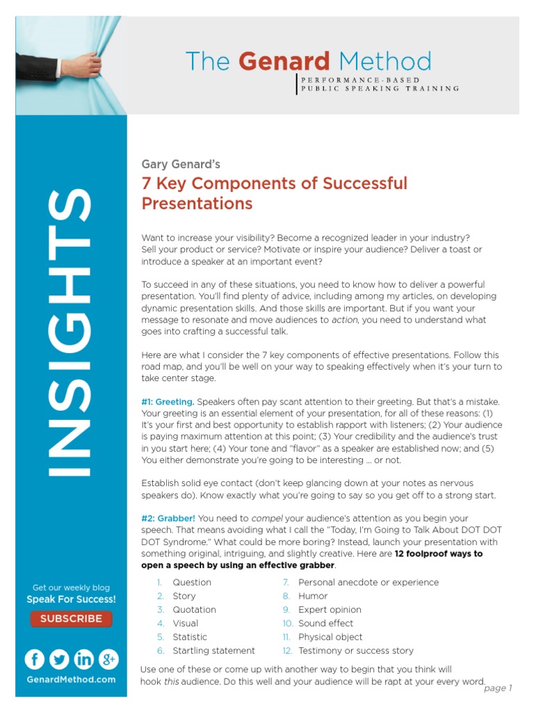7 Key Components of Effective Presentations | PDF | Semiotics ...