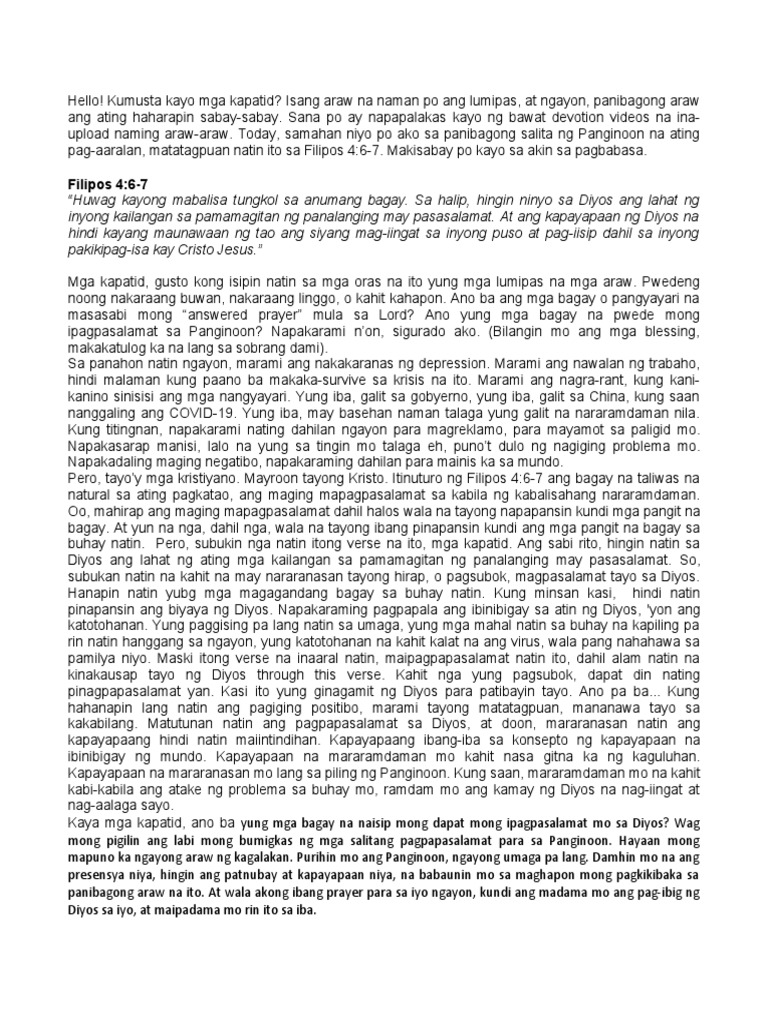 Filipos 4 - 6-7 | PDF