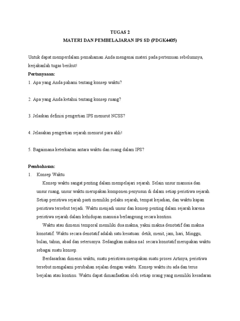 Tugas Tutorial 2 IPS | PDF
