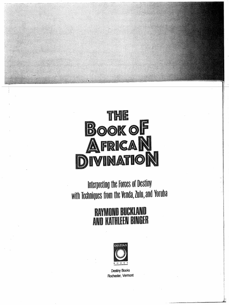 Book of African Divination | PDF | Divination | Africa