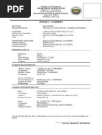 Biodata | PDF | Labour | Employment