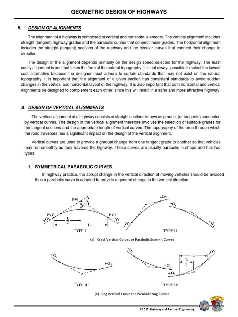 Geometric Design of Highways Part 2 PDF | PDF | Road | Tangent