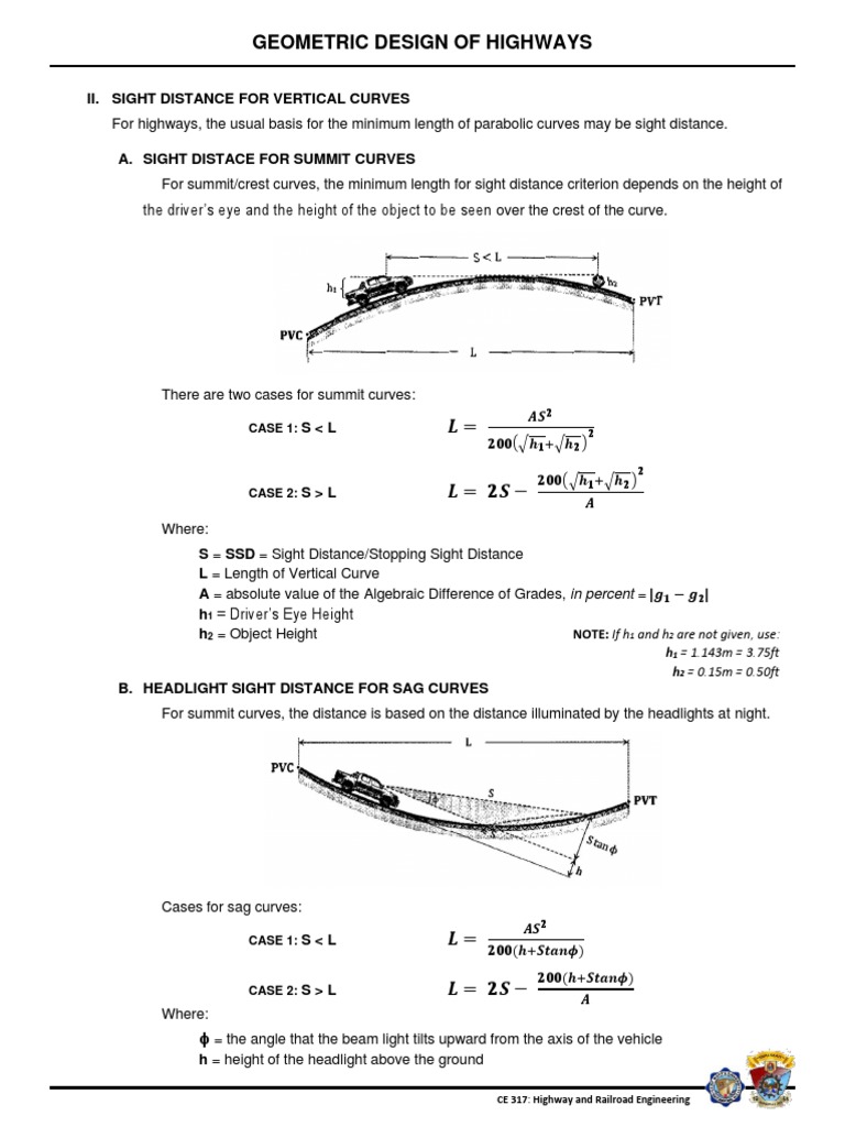 Geometric Design of Highways Part 3 | PDF | Friction | Force