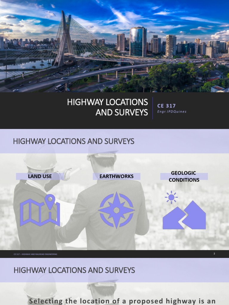 Highway Locations Surveys | PDF | Surveying | Highway