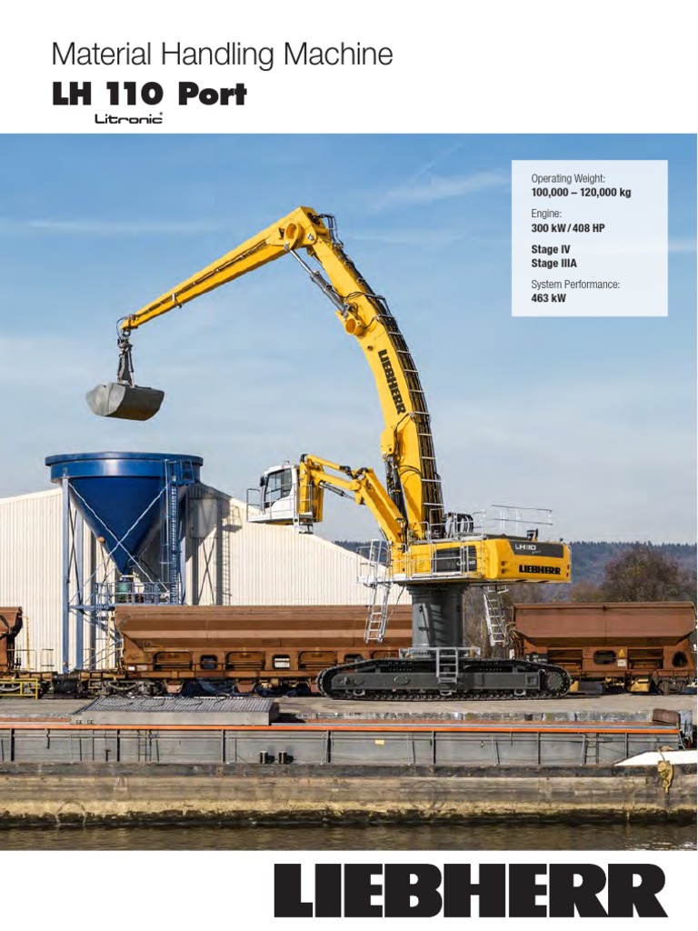 LH 110 Port: Material Handling Machine | PDF | Engines | Elevator