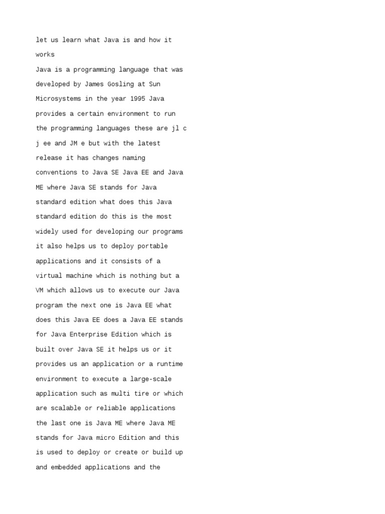Java - Overview | PDF | Computers