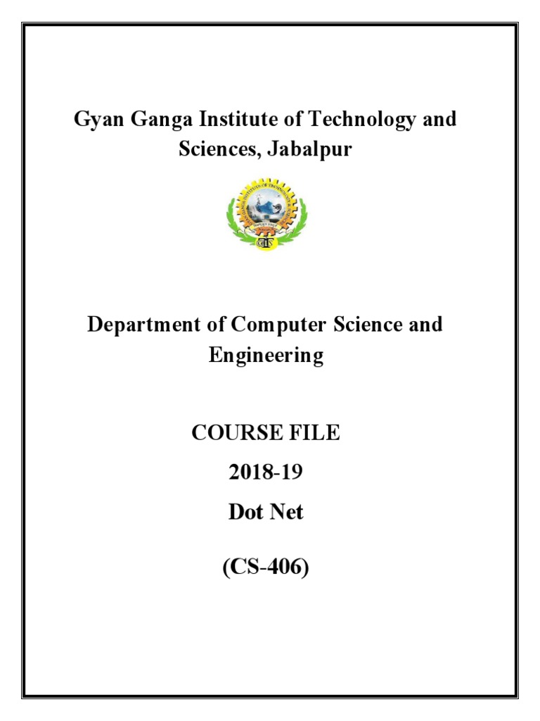 CS406 - Lab Manual - Dot - Net - Updated | PDF | Component Object Model | C Sharp (Programming ...