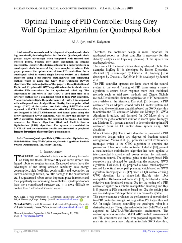 Optimal Tuning of PID Controller Using Grey Wolf Optimizer Algorithm ...