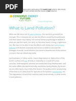 Geography (Land Pollution) Project | PDF