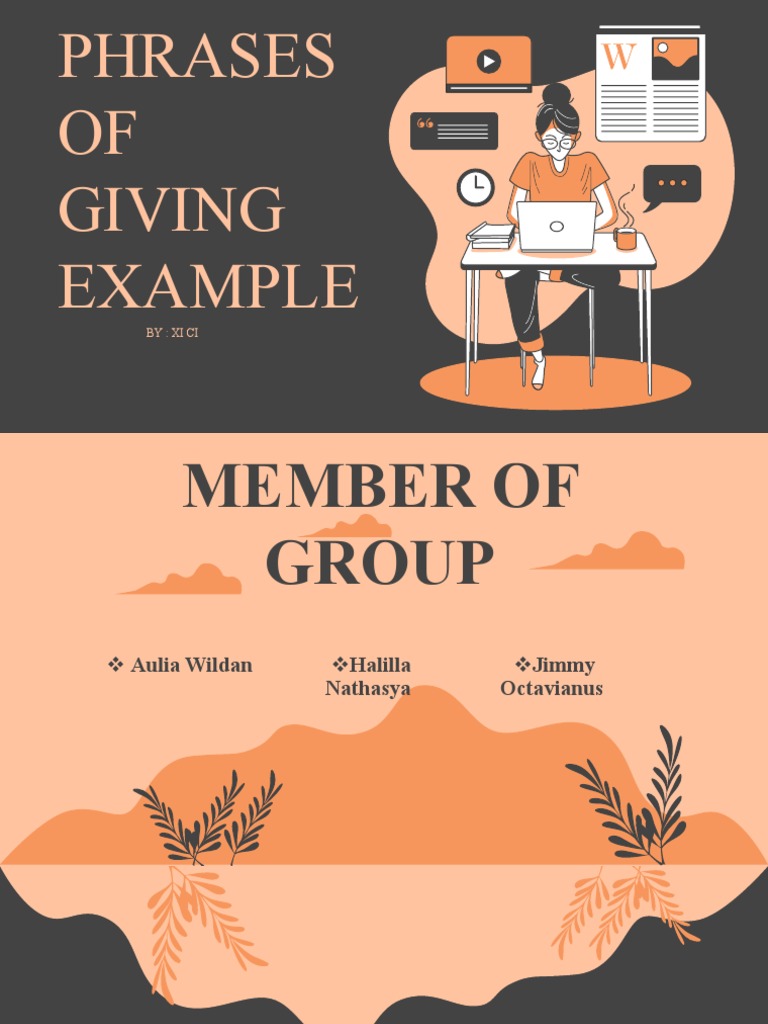 Phrases for Giving Examples in Writing | PDF