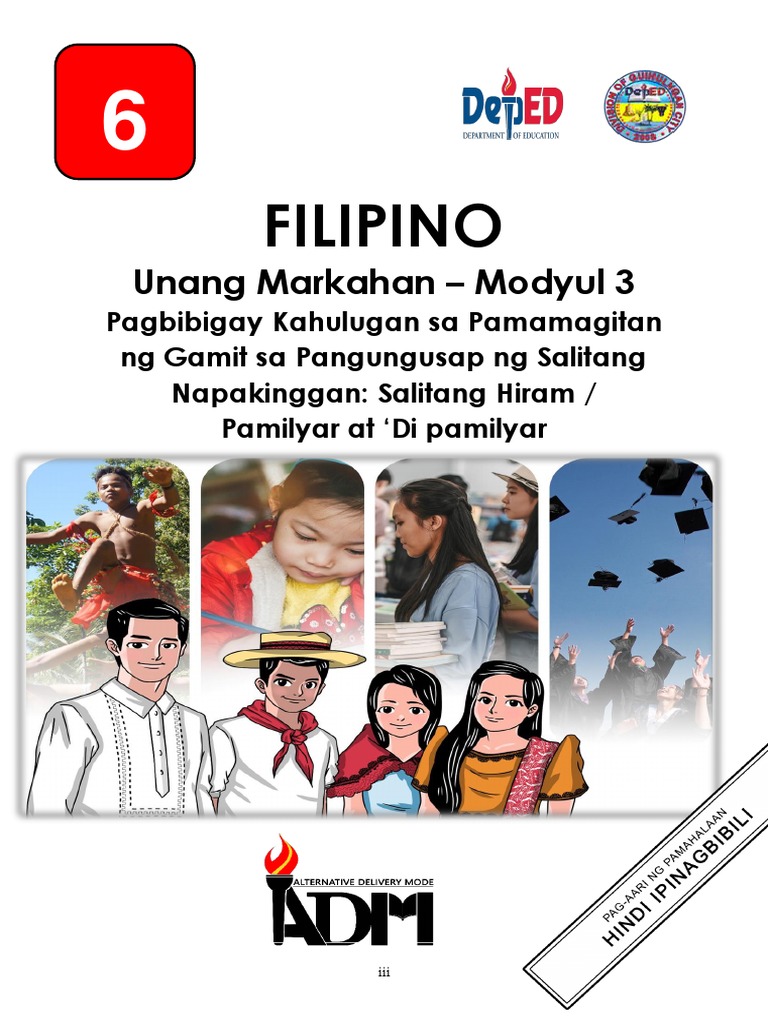 Filipino 6 Q1 MODYUL 3 | PDF