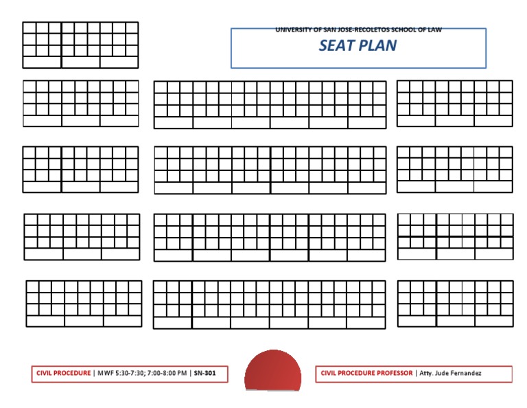 Seat Plan Template | PDF