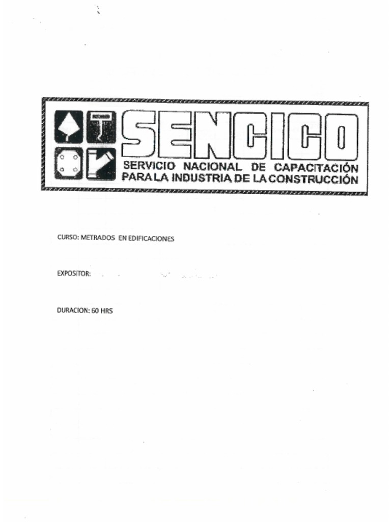 Manual Metrados - Sencico PDF | PDF