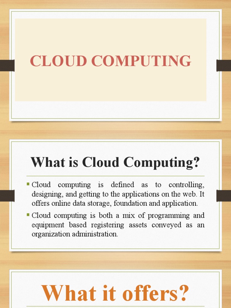 Cloud Computing | PDF | Platform As A Service | Cloud Computing