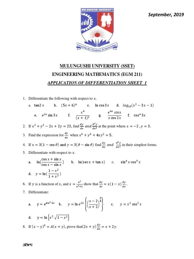 EGM 211 Tutorial Sheet 1 PDF | PDF | Velocity | Acceleration