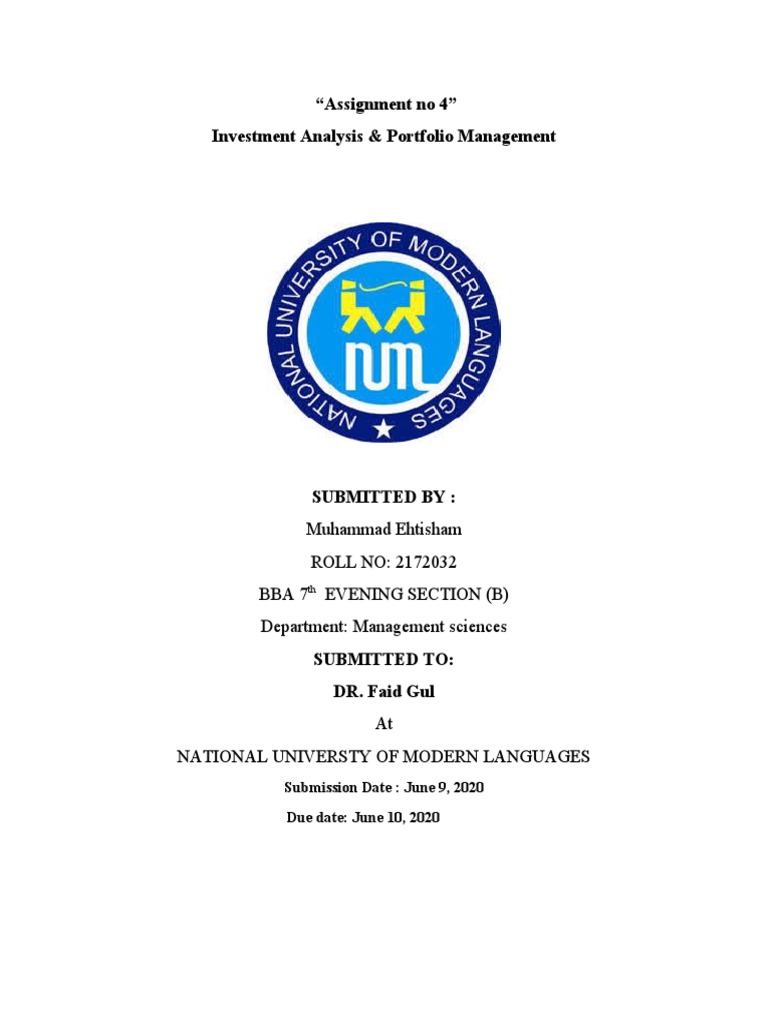 IPM Assignment No 4 | PDF | Secondary Market | Initial Public Offering