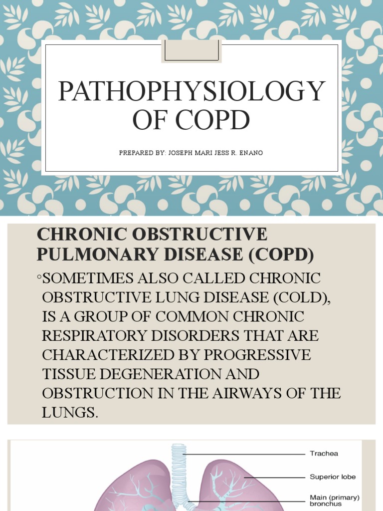 Pathophysiology of Copd: Prepared By: Joseph Mari Jess R. Enano | PDF ...