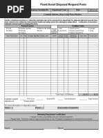 Sample Asset Disposal Form Template | PDF