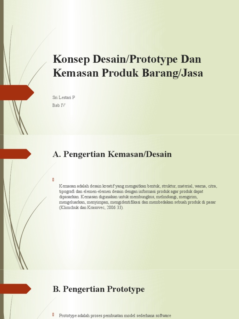 Konsep Desain Dan Prototype Bab 4 | PDF