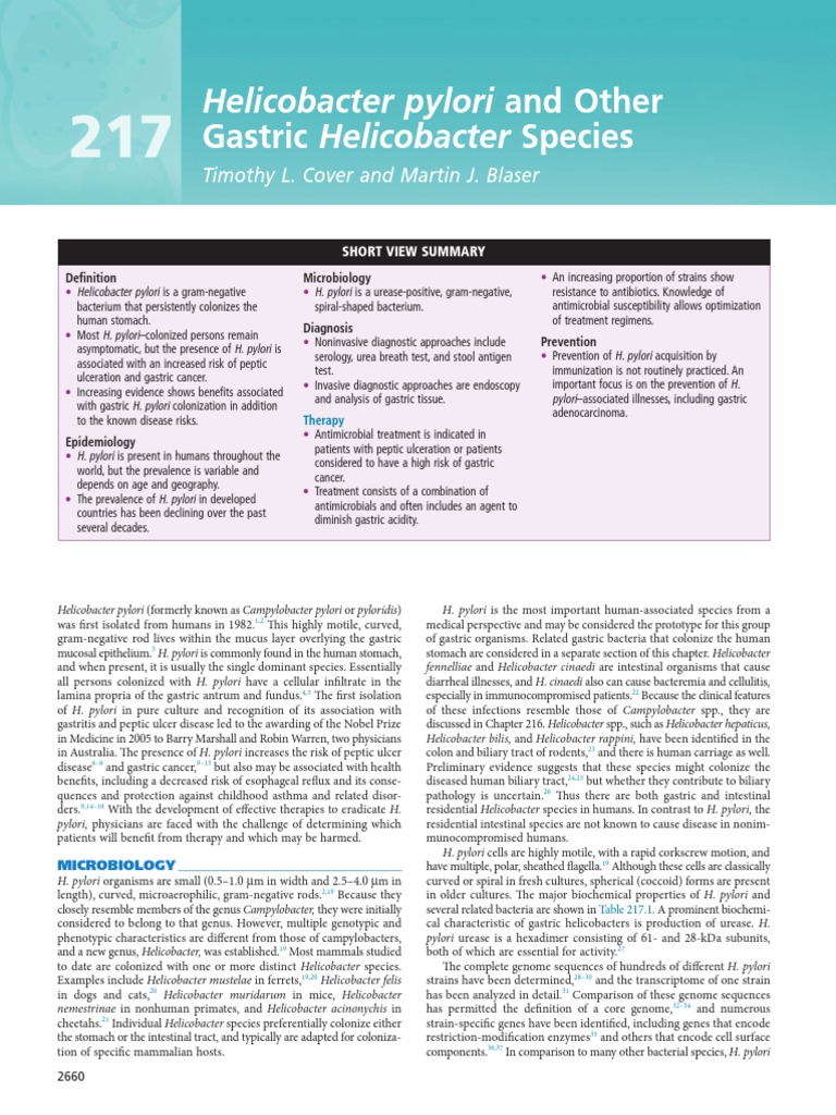 H Pylori | PDF | Indigestion | Stomach