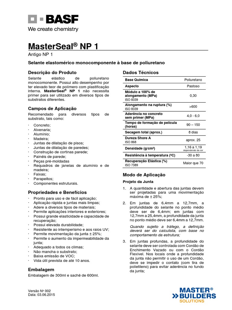 Ficha Tecnica NP 1 | PDF | Poliuretano | Tinta