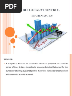 Budgetary and Non-Budgetary Control Techniques | PDF | Career & Growth | Business