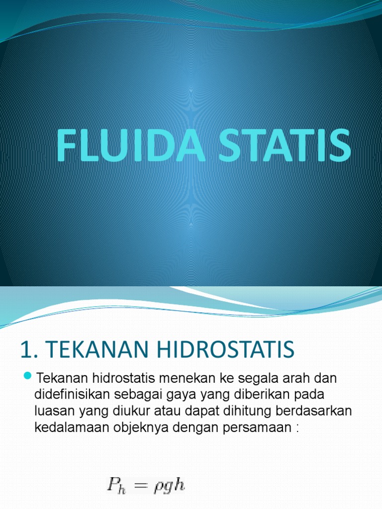 Fluida Statis - PPT | PDF