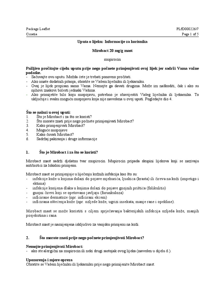 Mirobact Mast-U | PDF