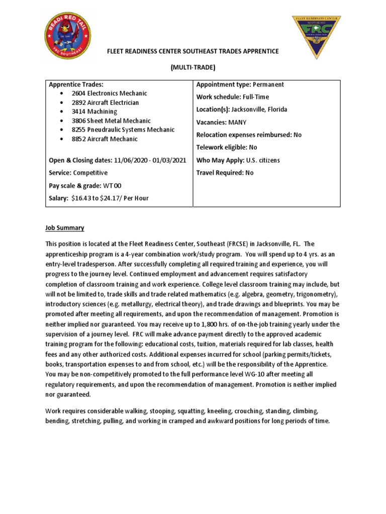 FRCSE Apprentice Multi-Trade Flyer | PDF | Apprenticeship | Résumé