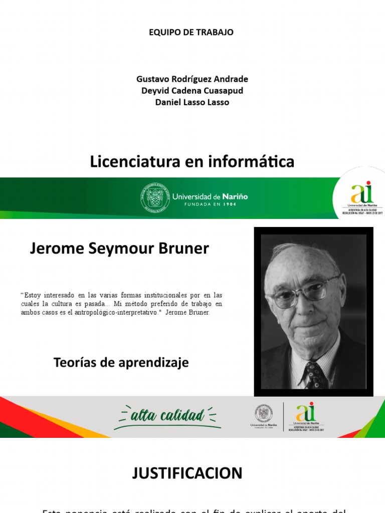 04-Jerome Seymour Bruner | PDF | Motivación | Motivacional