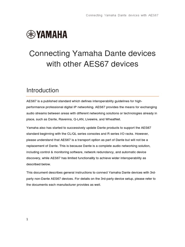 Connecting AES67 en | PDF | Multicast | Computer Network