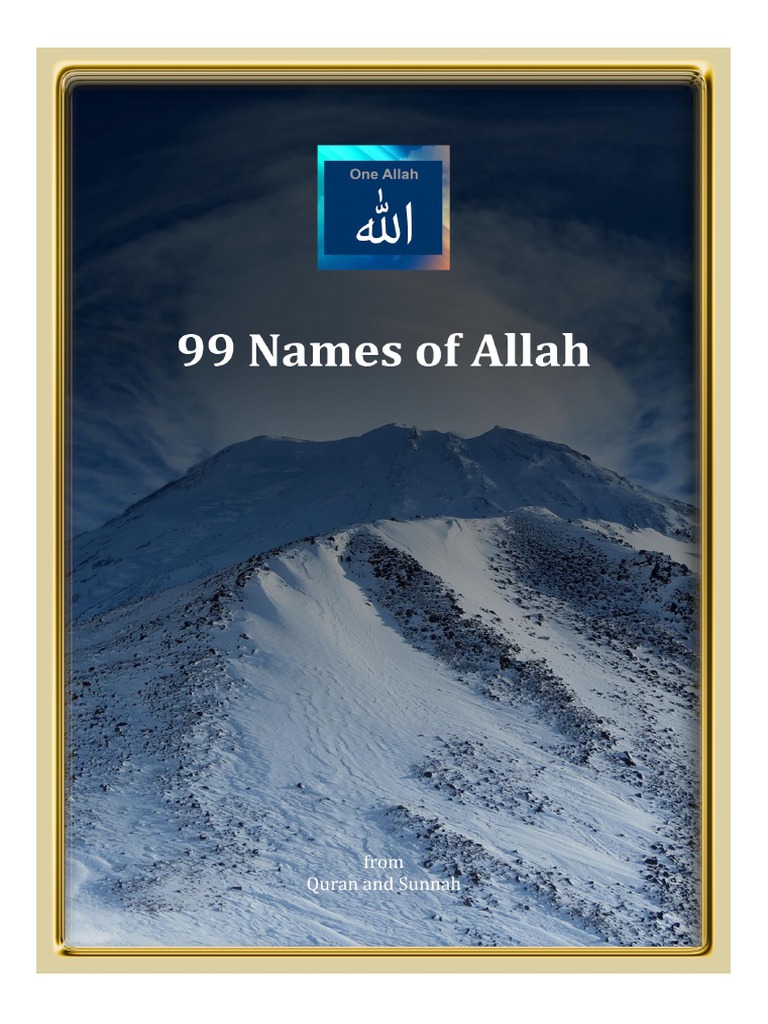 99 Names-of-Allah | Download Free PDF | God In Islam | Abrahamic Religions
