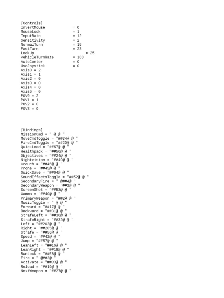 Player Configuration Settings | PDF | Gaming | Video Game Gameplay