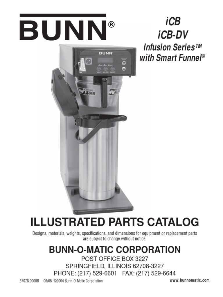 iCB iCB-DV: Illustrated Parts Catalog | PDF | Tap (Valve) | Equipment