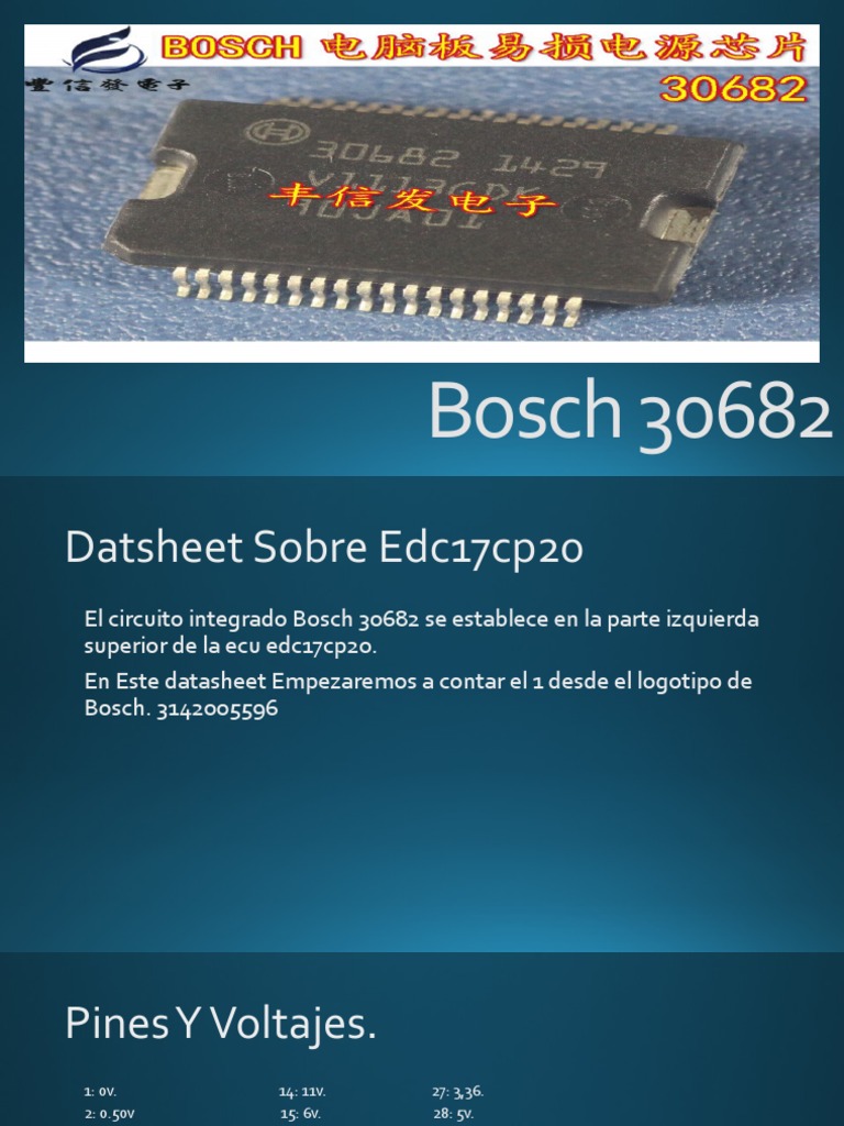 Bosch 30682 | PDF | voltaje | Cantidad