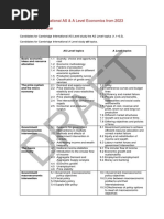 AS Level Economics 9708 Quick Notes | PDF
