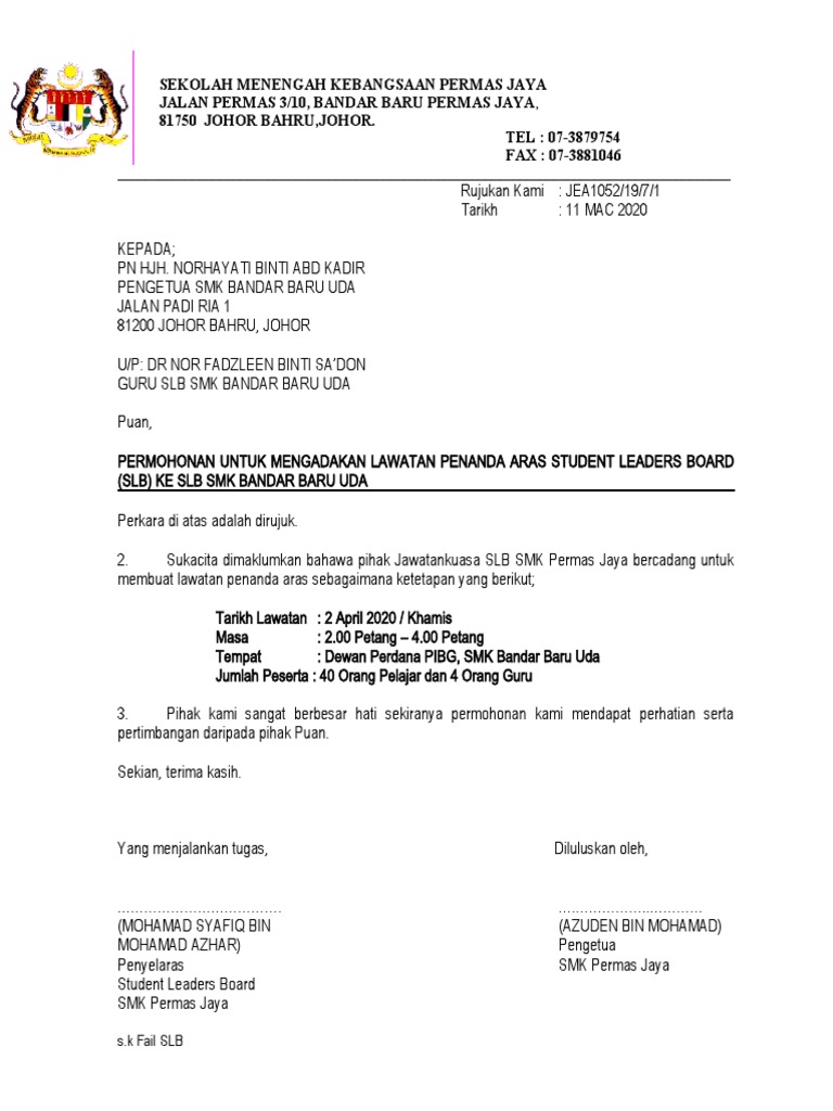 Lawatan Penanda Aras SLB Smkbbu | PDF