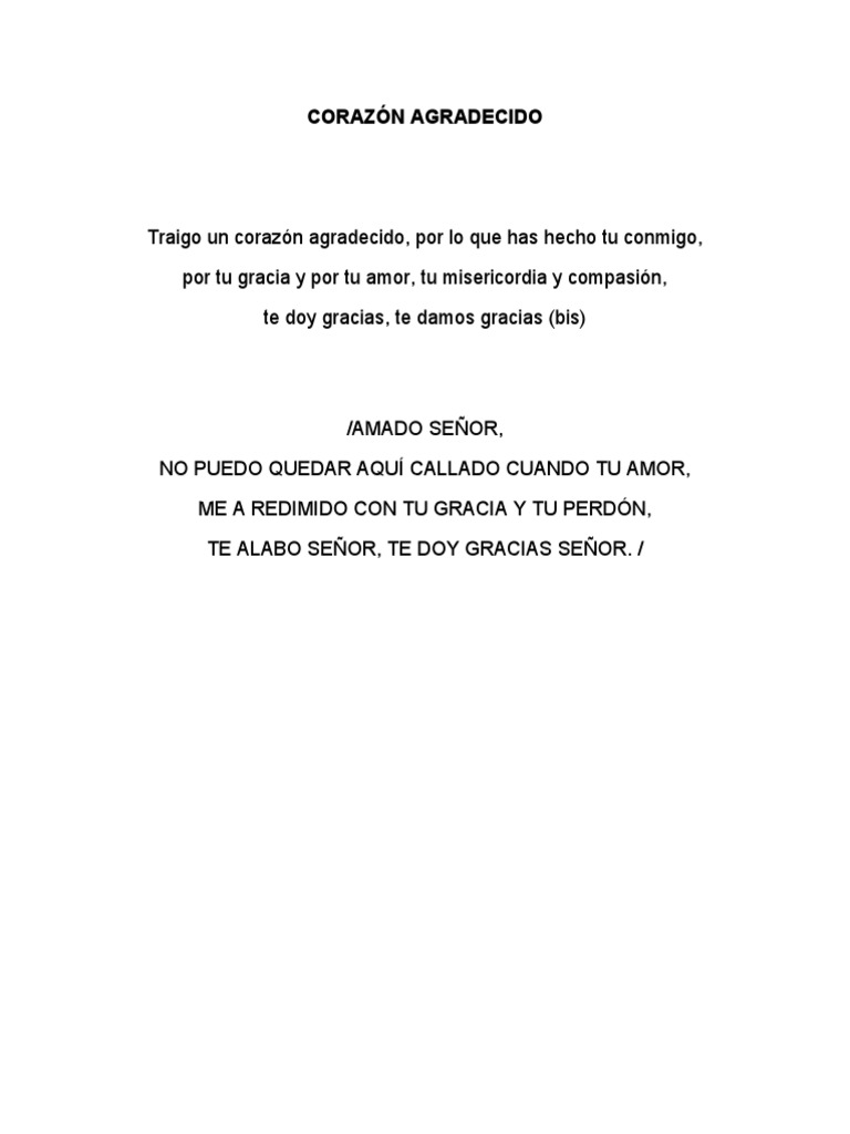 Corazón Agradecido | PDF