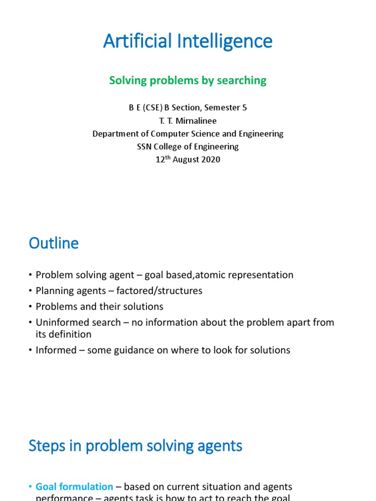 Solving Problems by Searching | PDF | Applied Mathematics | Theoretical Computer Science