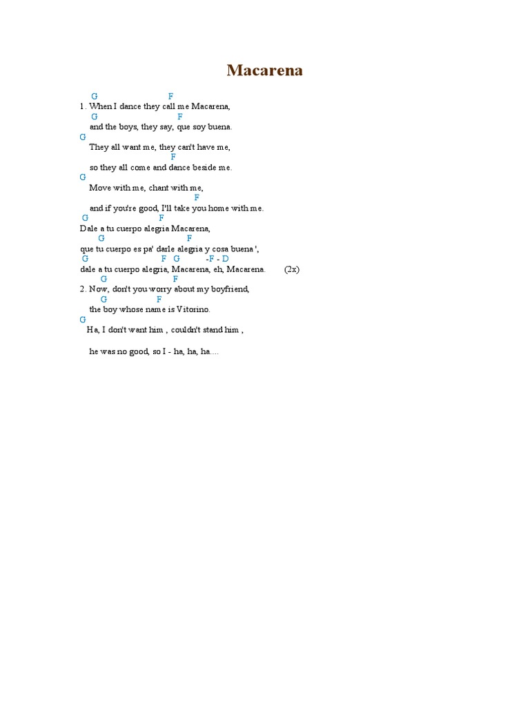 Macarena | PDF